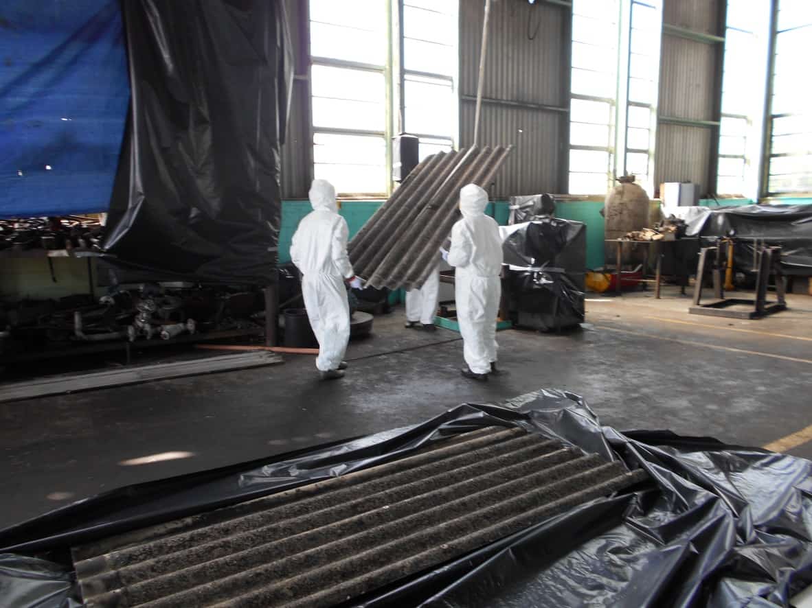 GPL - Removal of Asbestos Roof Sheets From Canefield | Bassoo Building ...